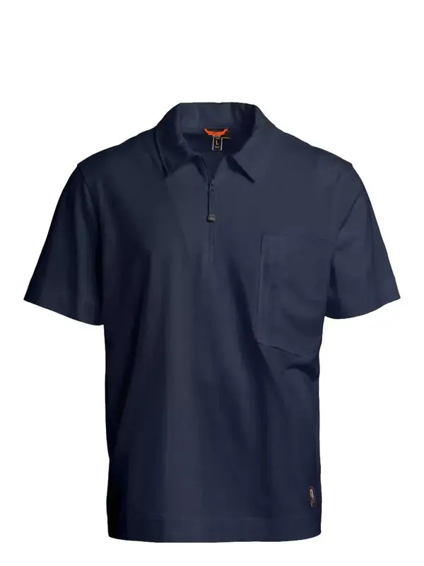 PARAJUMPERS Bordley Pocket Zip Polo Shirt - Blue