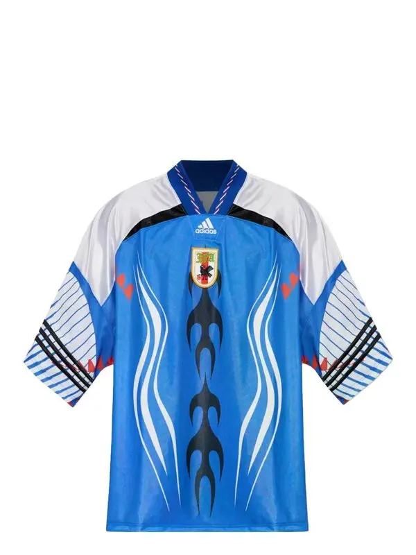 Adidas Graphic V-neck T-shirt - Blue