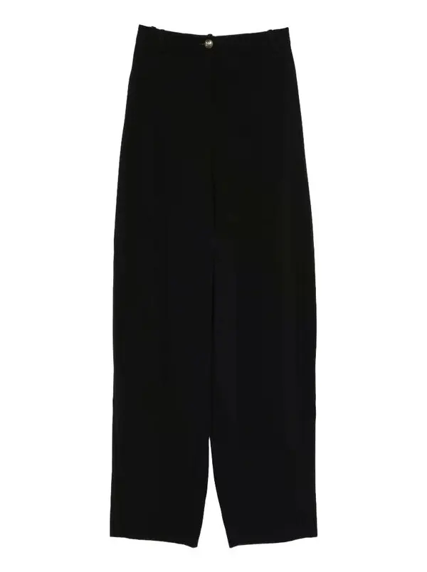 Elisabetta Franchi Buttoned Trousers - Black