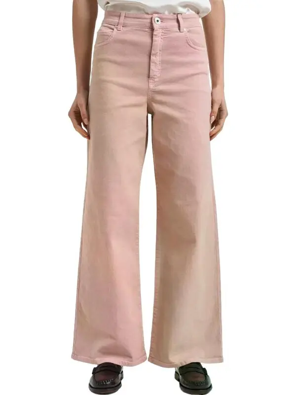 Max Mara Medina Wide-leg Trousers - Pink