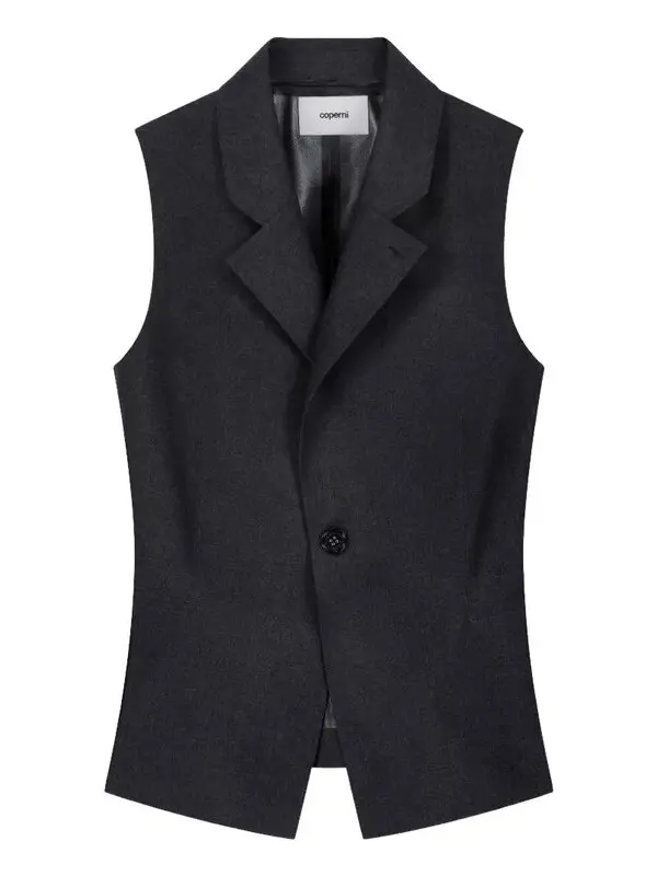 Coperni Tailored V-neck Vest - Grey