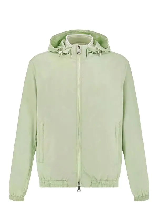 Paul & Shark Hooded Windbreaker Jacket - Green