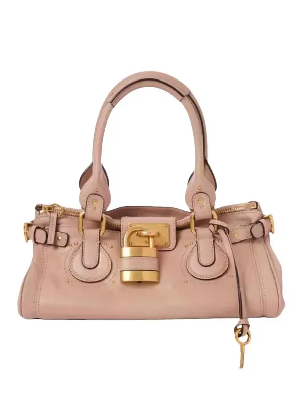Chloé Paddington Padlock-detail Tote - Pink