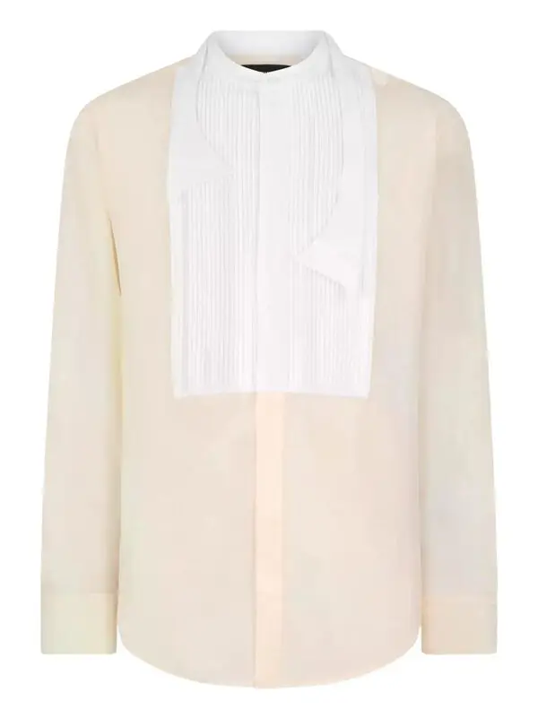 Dsquared2 Dropped Shoulder Bowtie Silk Shirt - Neutrals
