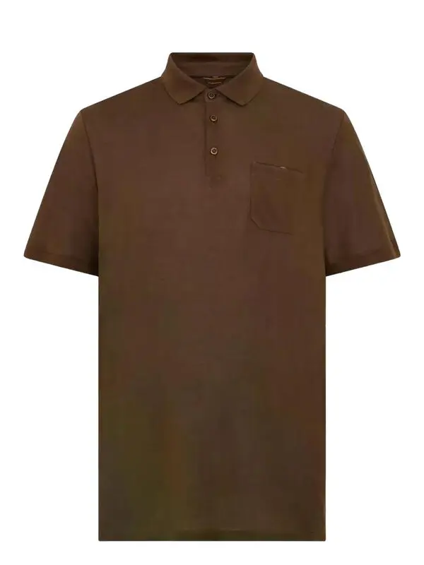 MOORER Peschici Polo Shirt - Brown
