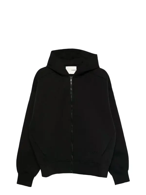 CIARAN Hooded Zip-up - Black