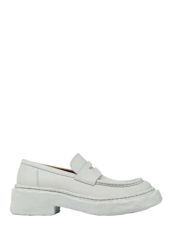 Camper Smooth Leather Vamonos Loafers - White