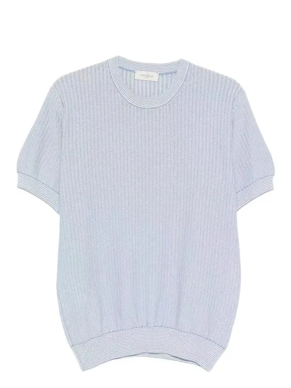 PIACENZA CASHMERE 1733 Striped Top - Blue
