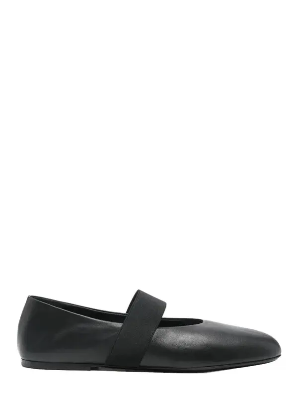 Co Elastic-strap Ballerina Flats - Black