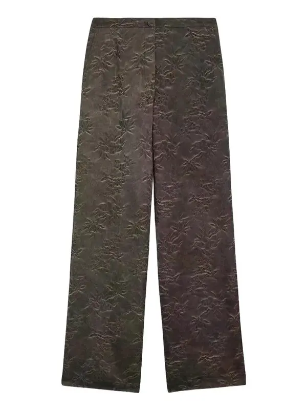 Momoni Jacquard Palazzo Pants - Grey