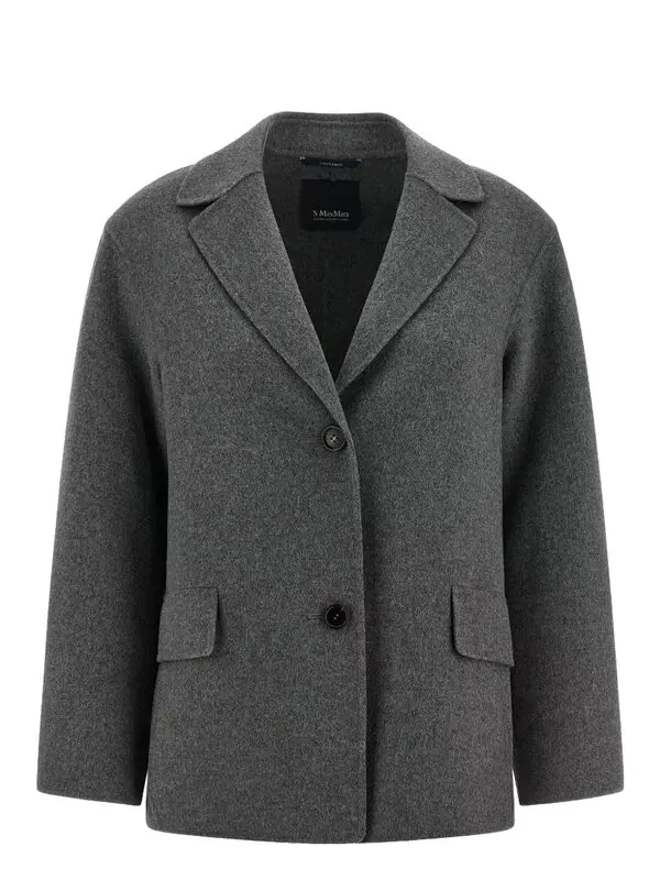 Max Mara Wool Single-breasted Blazer - Grey