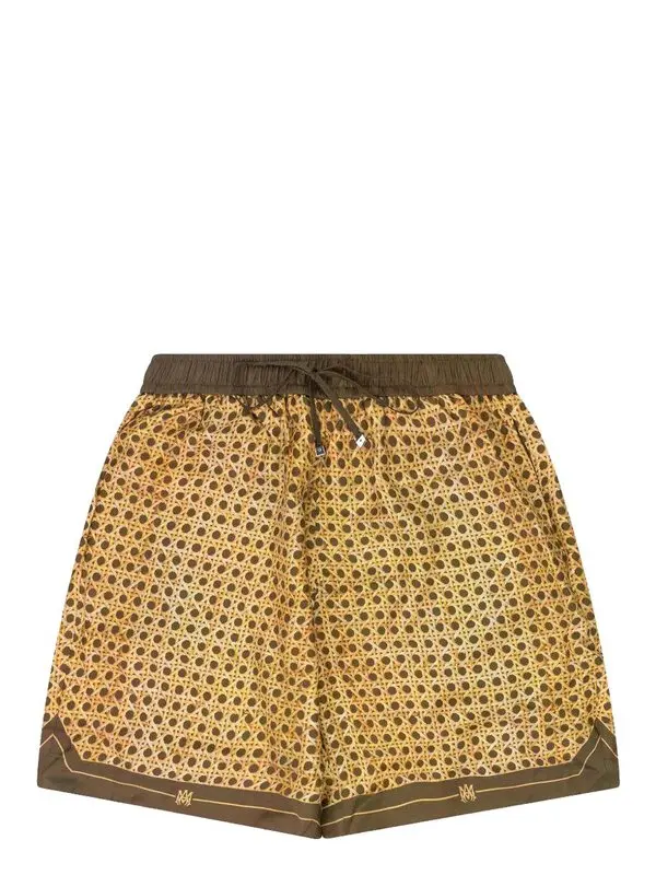 Amiri Weave Pattern Shorts - Brown