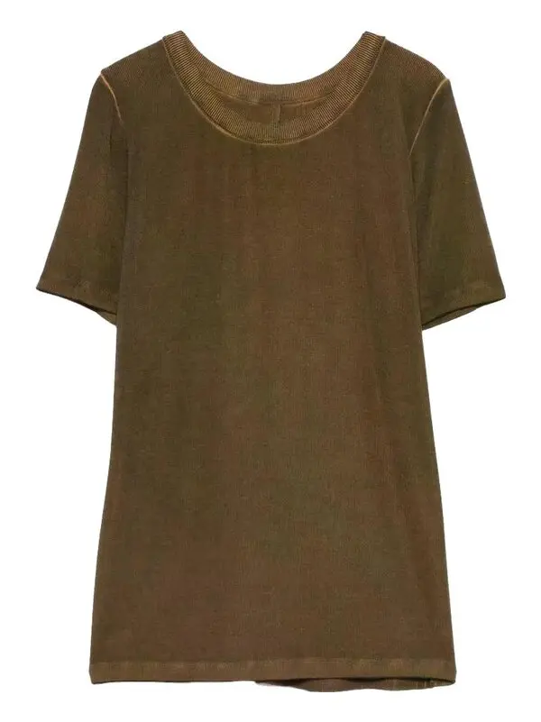 UMA WANG Ribbed T-shirt - Brown