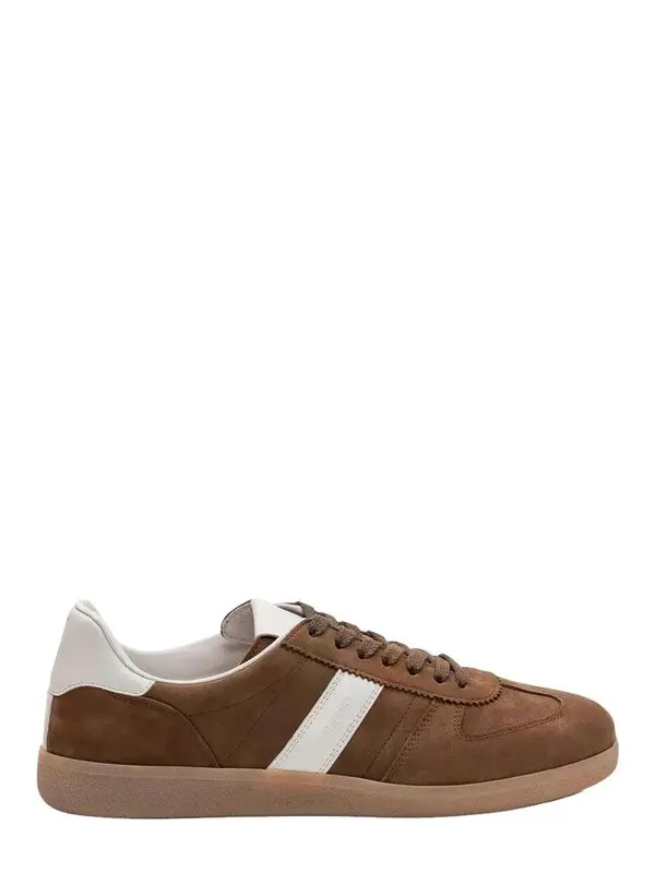 TOM FORD Stripe Nubuck Terence Sneakers - Brown