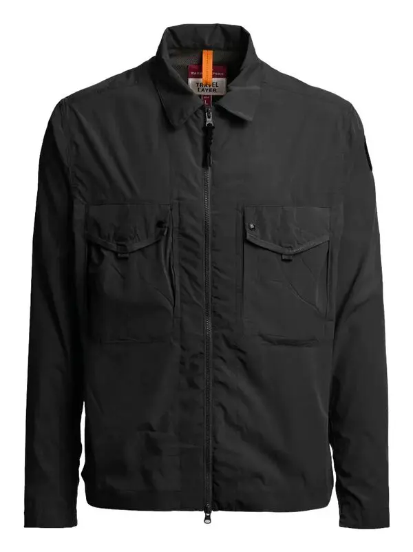 PARAJUMPERS Pocket Zipped Overshirt - Black