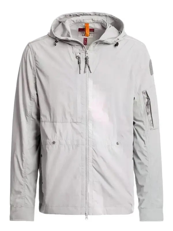PARAJUMPERS Hooded Zip-up Jacket - Grey