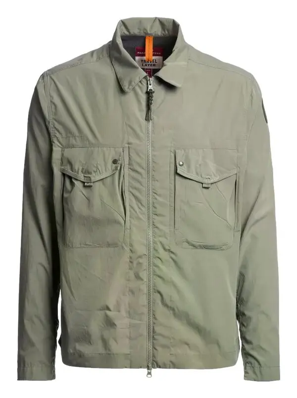 PARAJUMPERS Elgin Chest Pocket Zip Jacket - Green