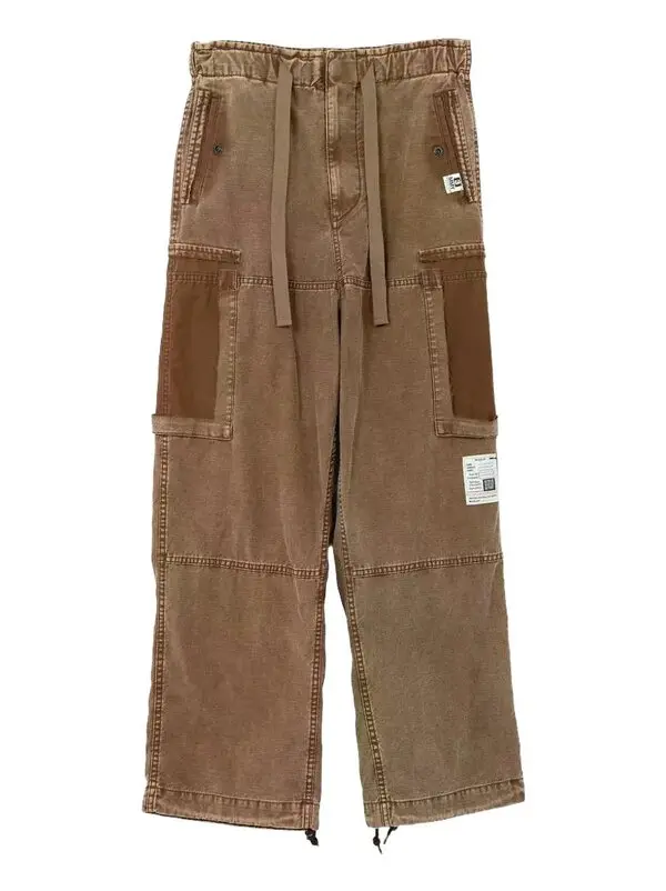 Mihara Yasuhiro Patch-pocket Cargo Pants - Brown