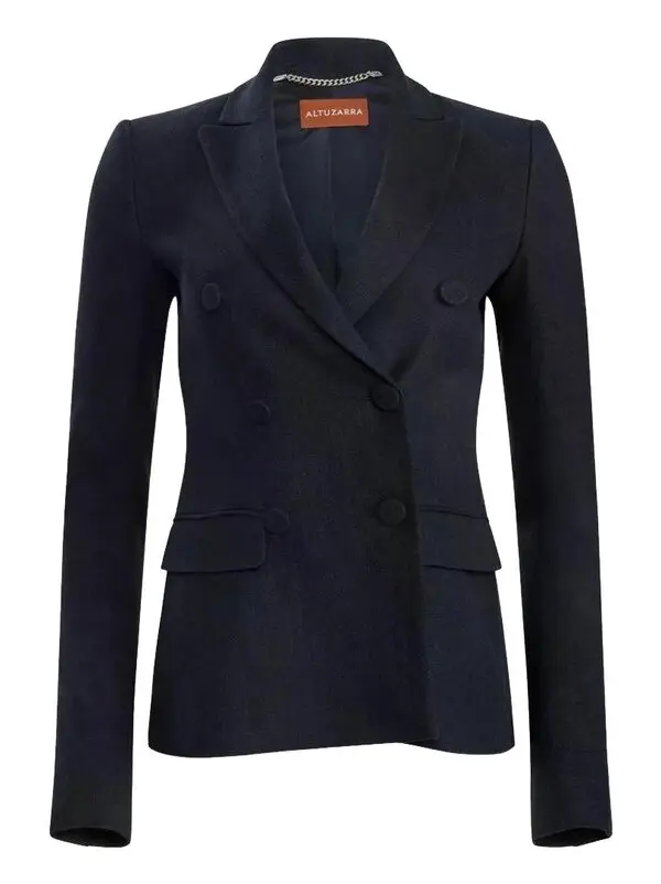 Altuzarra Fitted Double-breasted Jacket - Blue