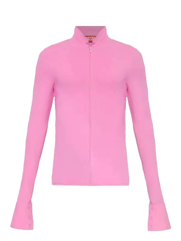DIESEL Zip Long-sleeve Shirt - Pink