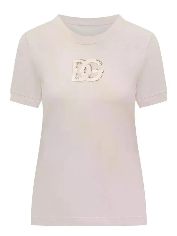 Dolce & Gabbana Embellished T-shirt - Pink