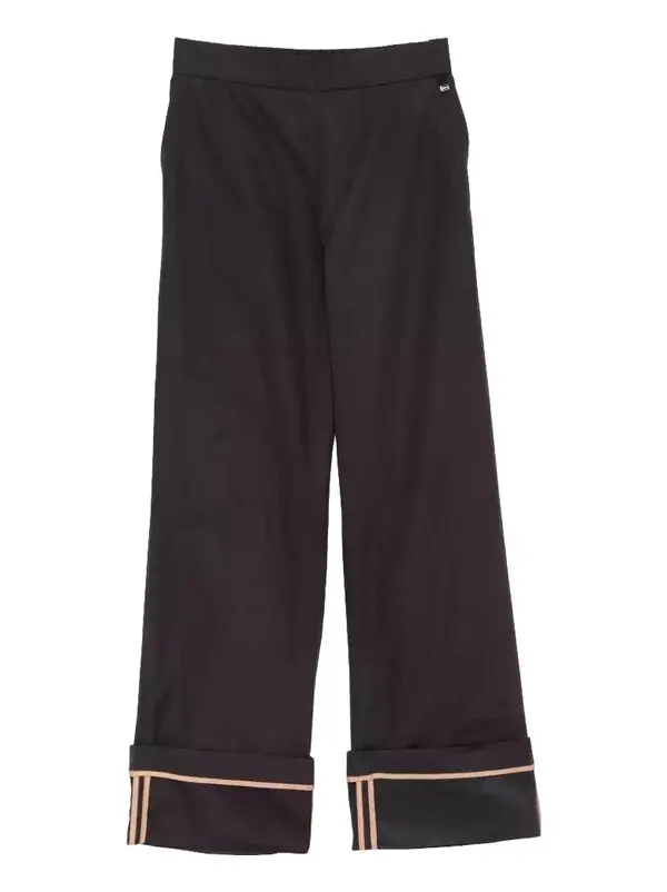 Herno Cuffed Flared Trousers - Blue