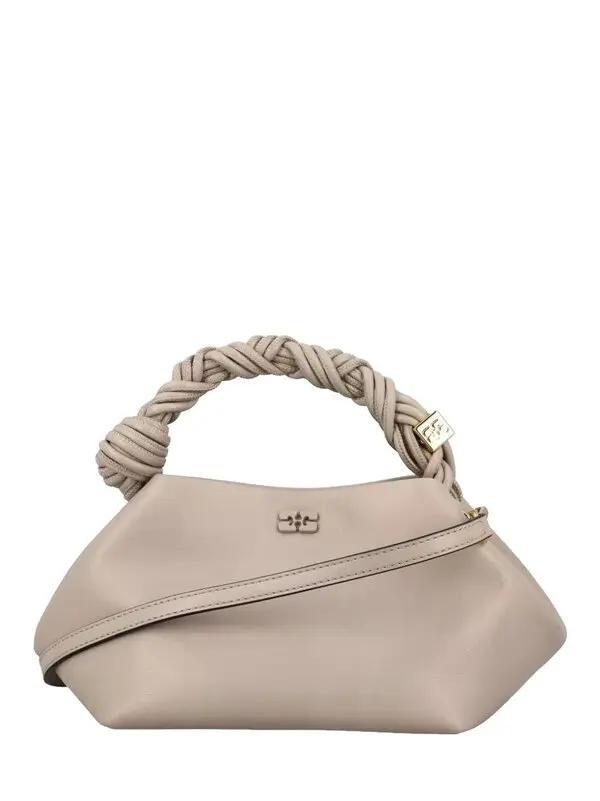 GANNI Small Knotted Tote Bag - Grey