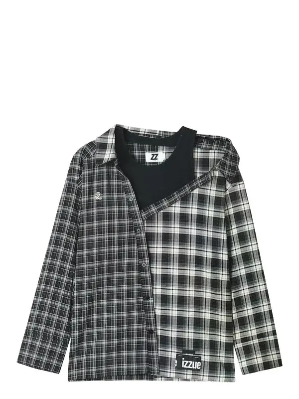Izzue Checked Shirt - Black