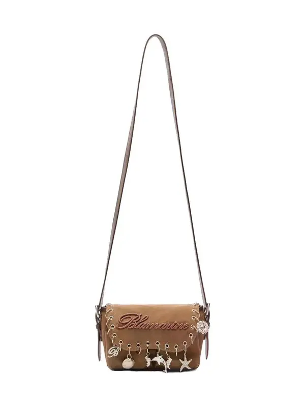 Blumarine Charm-detail Shoulder Bag - Neutrals