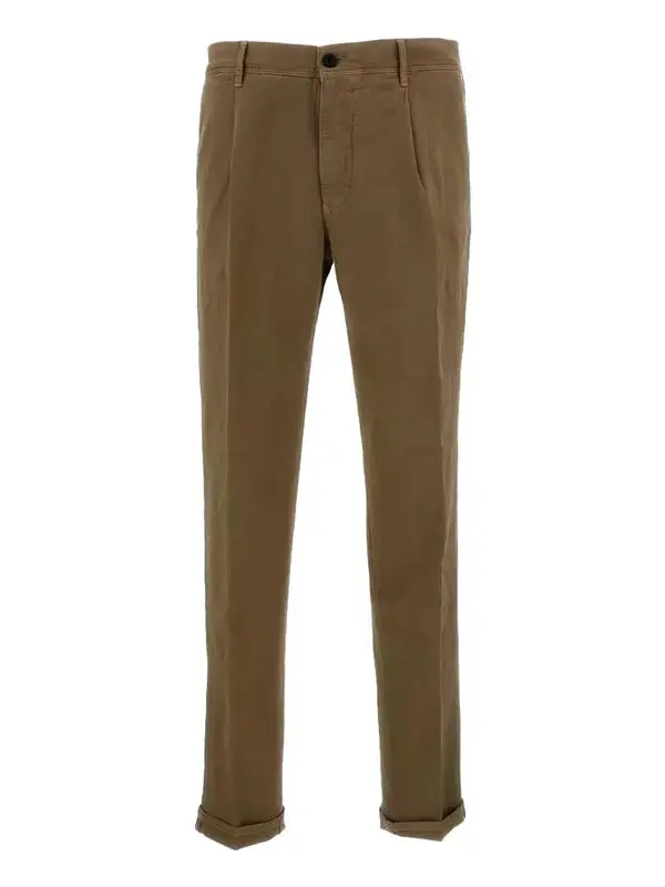 Incotex Button Trousers - Brown
