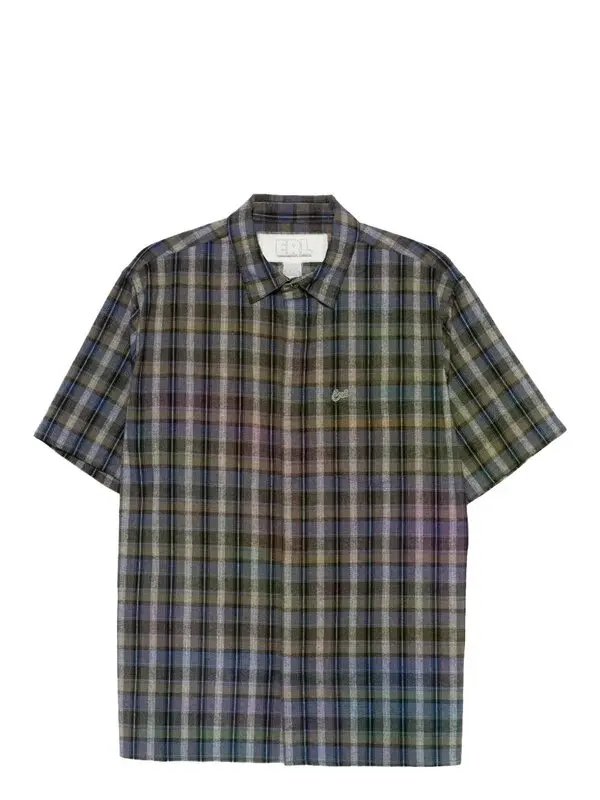 ERL Check-pattern Shirt - Brown