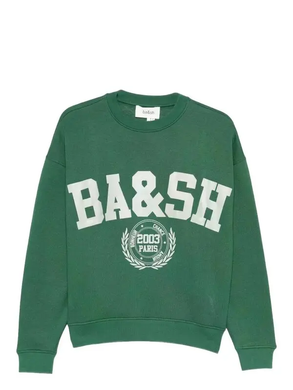 Ba&sh Fenja Graphic Sweater - Green