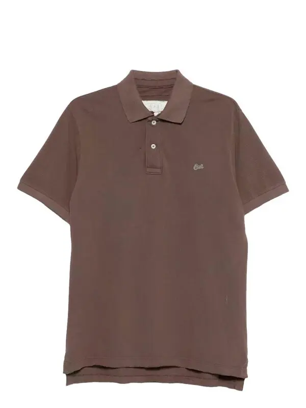 ERL Raw-hem Polo Shirt - Brown