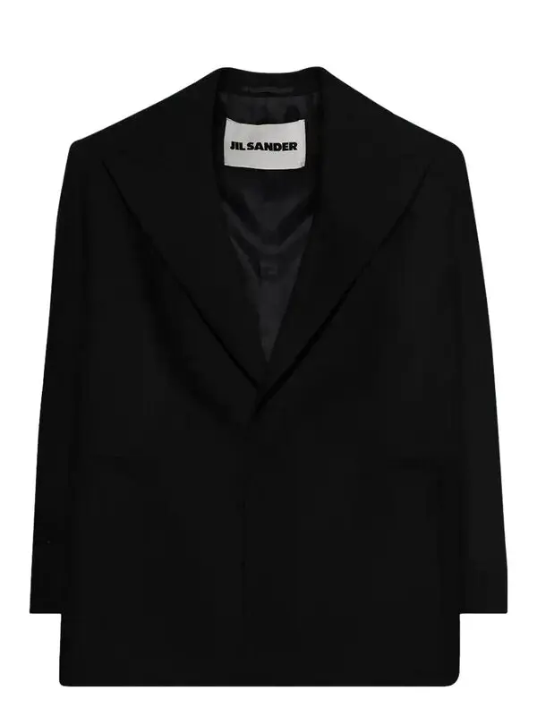 JIL SANDER Single-breasted Blazer - Black