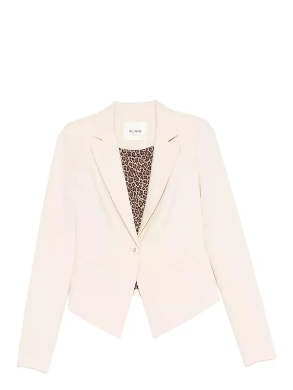 BLUGIRL Notched Lapel Blazer - Neutrals