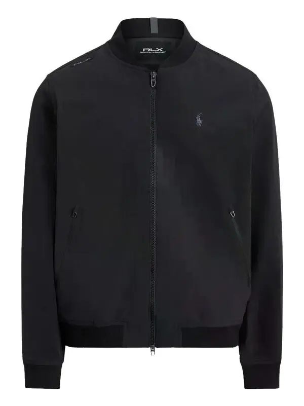 Rlx Ralph Lauren Zipped Bomber Jacket - Black