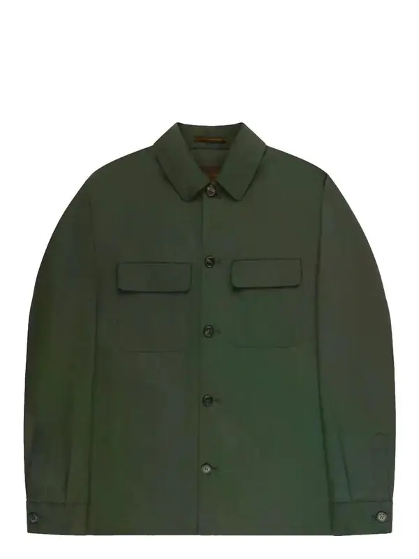 Incotex Chest-pocket Shirt Jacket - Green