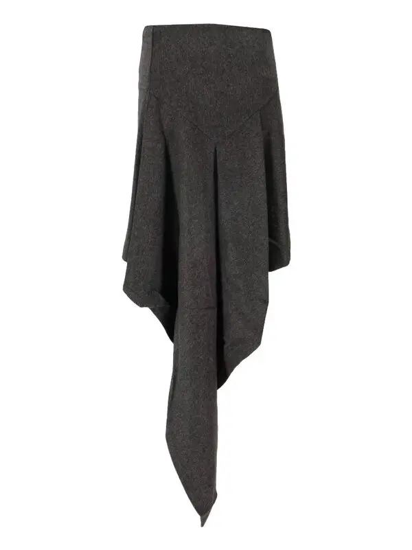 NICCOLO PASQUALETTI Cascata Wool Skirt - Grey