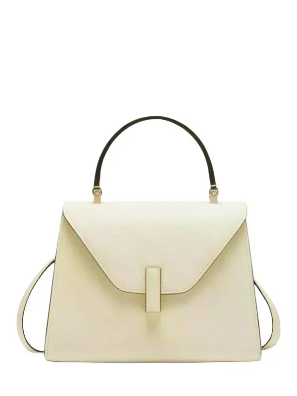 VALEXTRA Iside Leather Tote Bag - Neutrals
