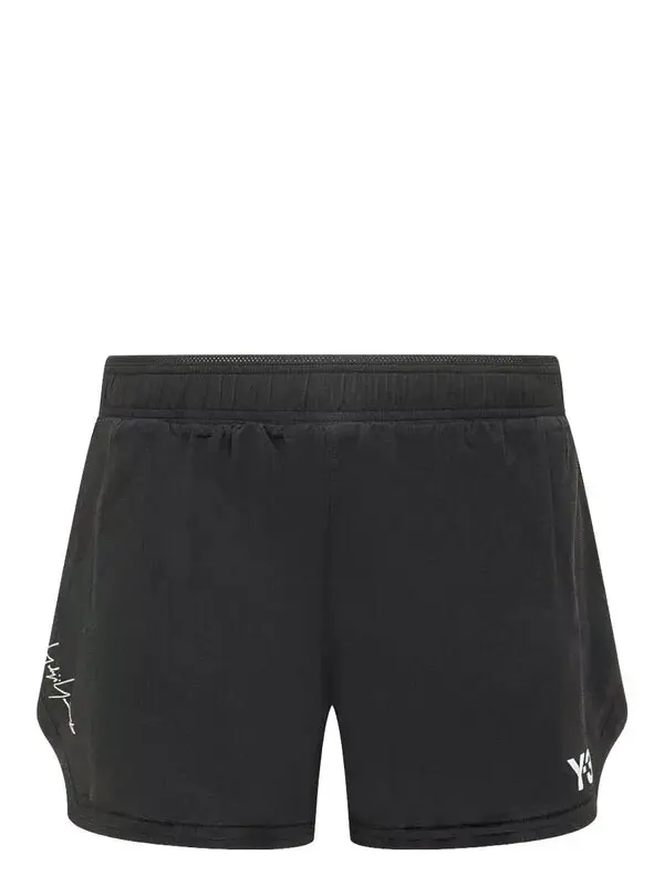 Y3 Logo Shorts - Black