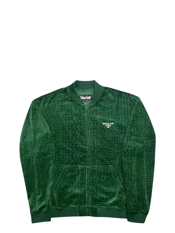 SINCLAIR Jacquard Velour Track Jacket - Green