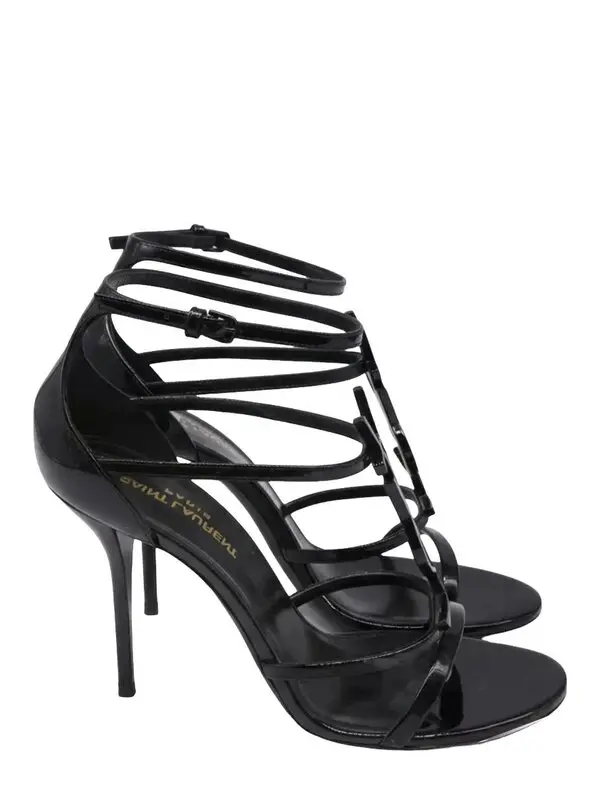 Saint Laurent Cassandra Strappy Sandals - Black
