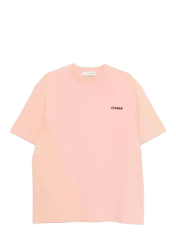 CIARAN Logo-embroidered T-shirt - Pink