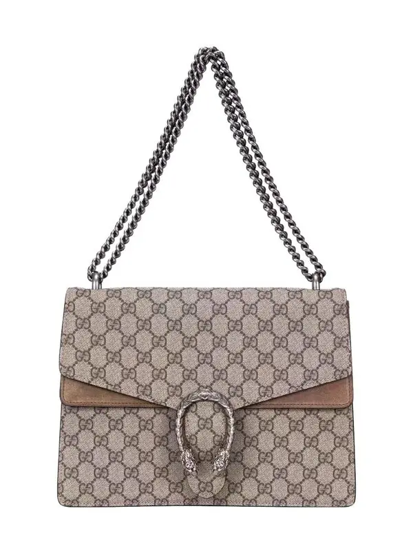 Gucci Dionysus Gg Supreme Shoulder Bag - Neutrals