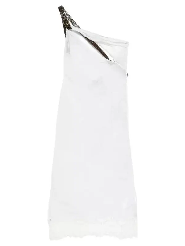 Coperni Wrinkled Mini Dress - White