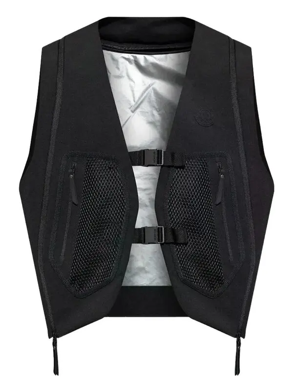 Moncler Spica Buckled Gilet - Black