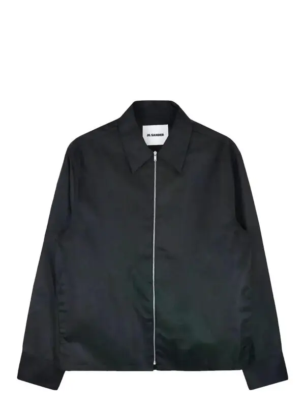 JIL SANDER 171 Zip-up Overshirt - Black
