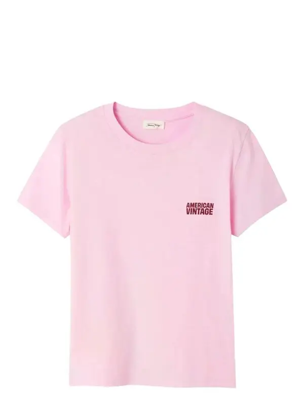 American Vintage Crew-neck T-shirt - Pink