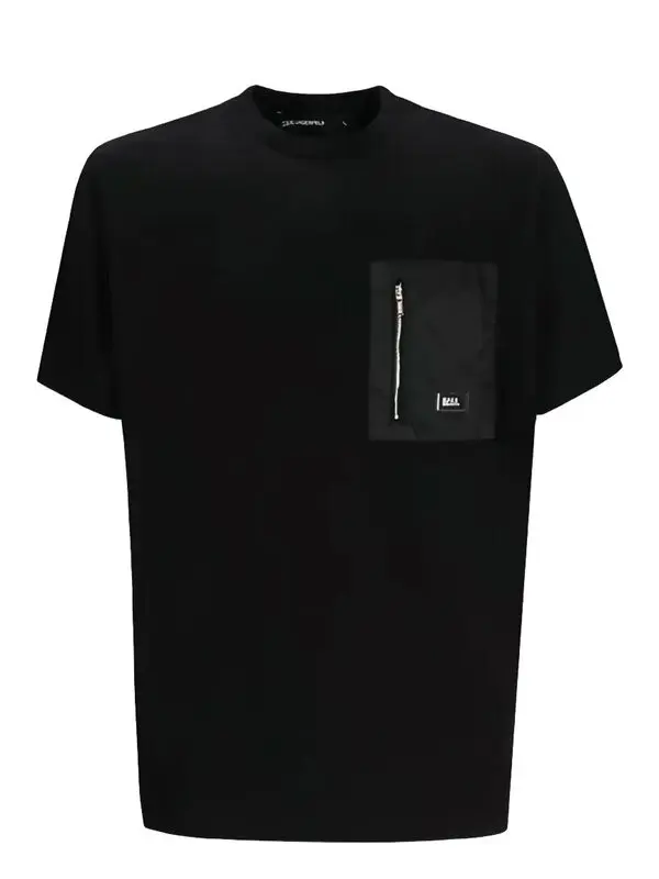 Karl Lagerfeld Pocket Crewneck T-shirt - Black