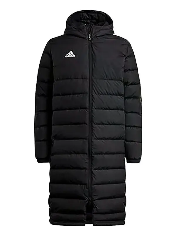 Adidas Logo-detail Padded Coat - Black